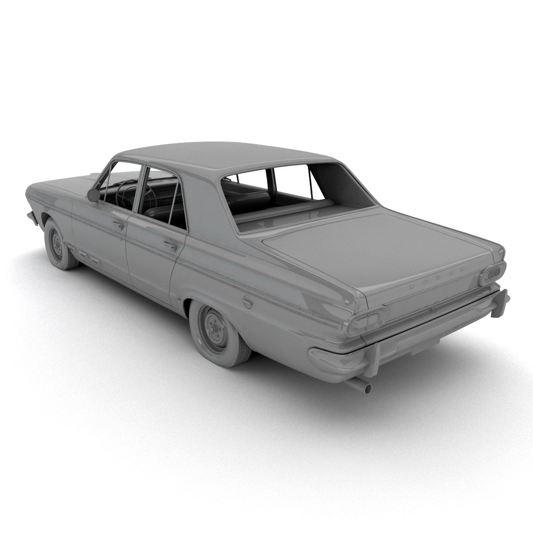 3d Model Old Rusty Dodge Dart