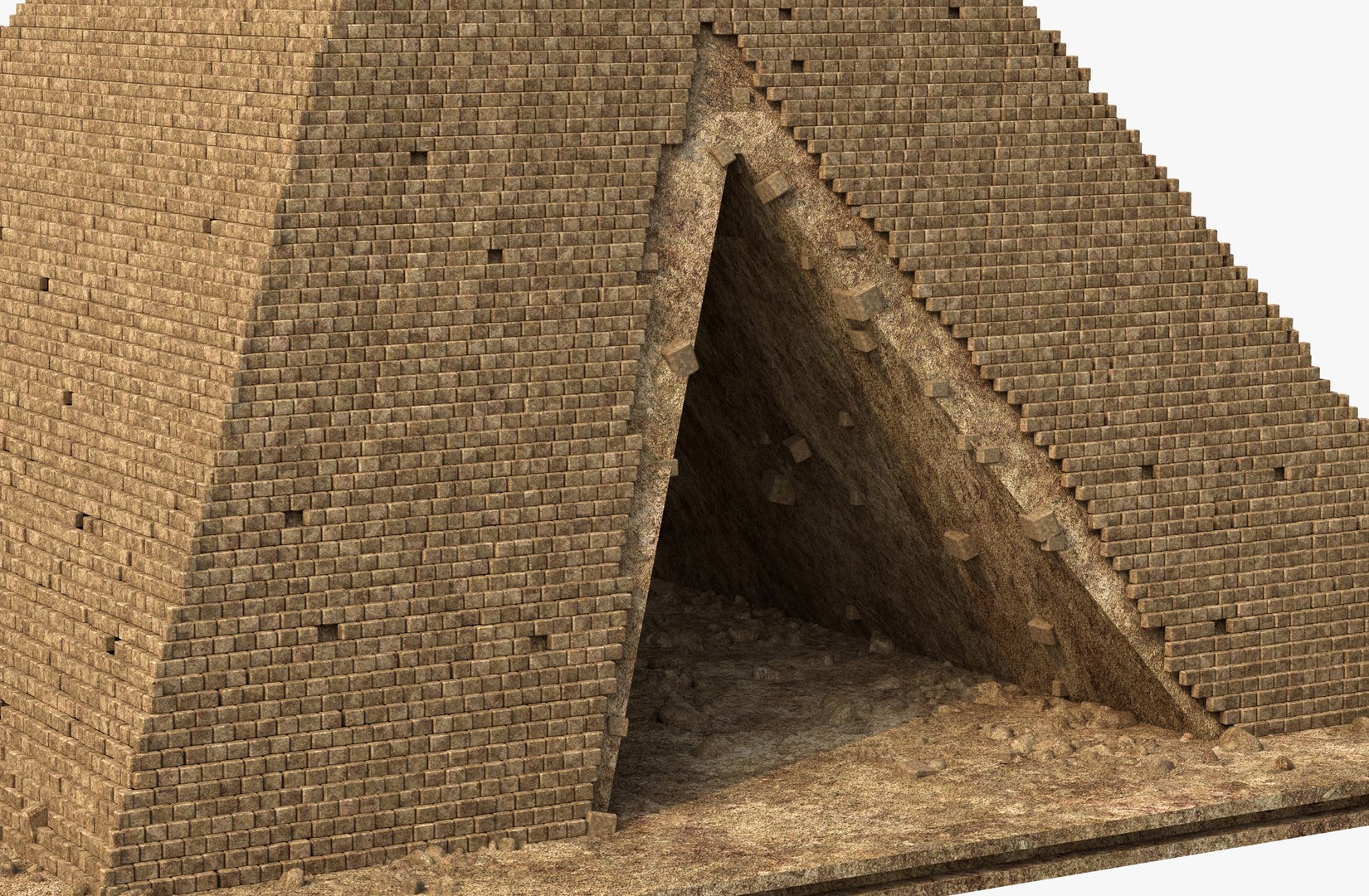 3D Scifi Pyramid Gate - TurboSquid 1951892