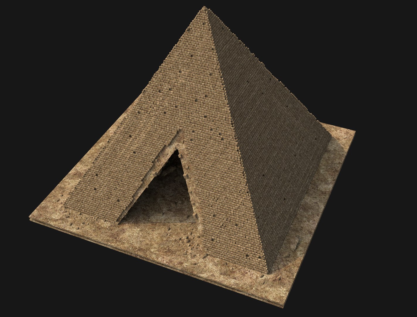 3D Scifi Pyramid Gate - TurboSquid 1951892