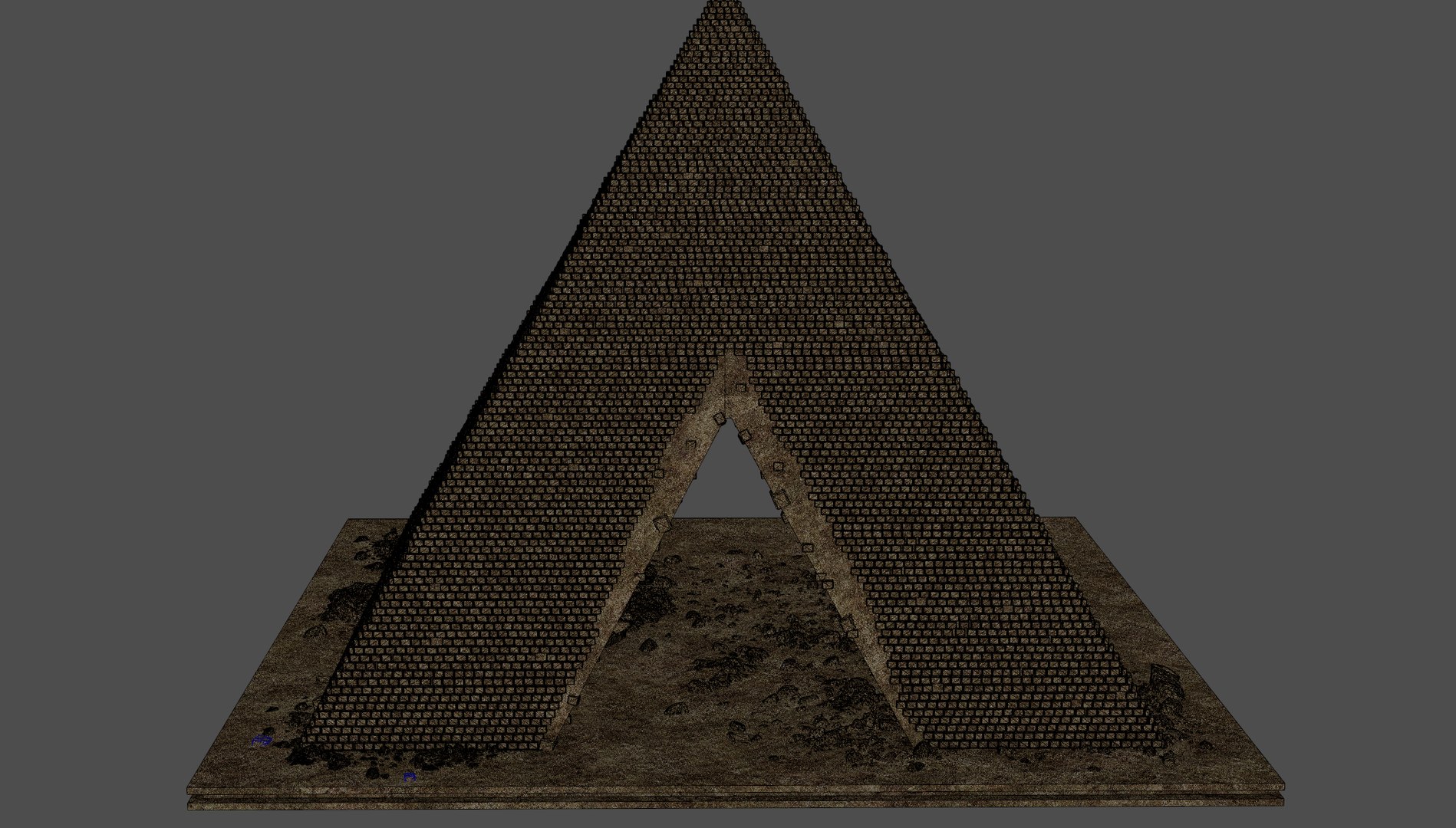 3D Scifi Pyramid Gate - TurboSquid 1951892