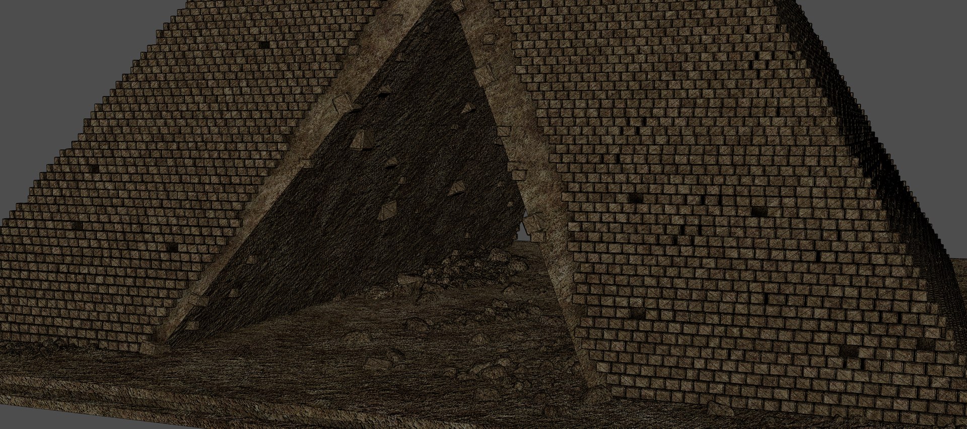 3D Scifi Pyramid Gate - TurboSquid 1951892