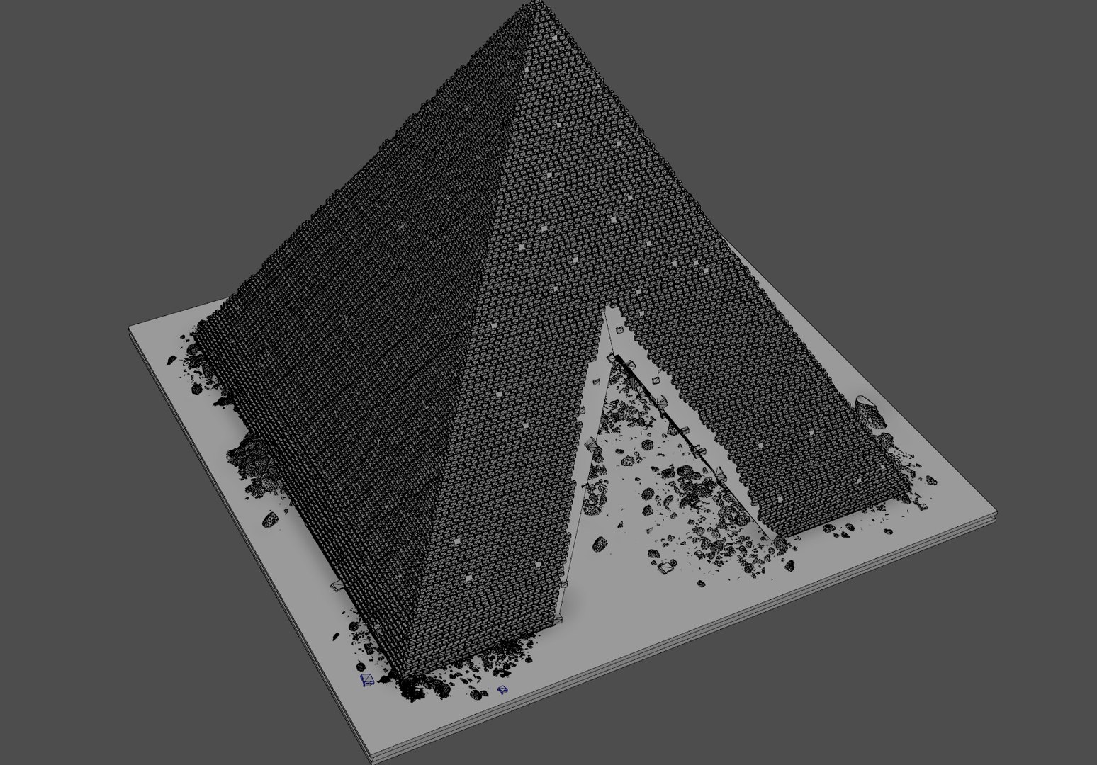 3D Scifi Pyramid Gate - TurboSquid 1951892
