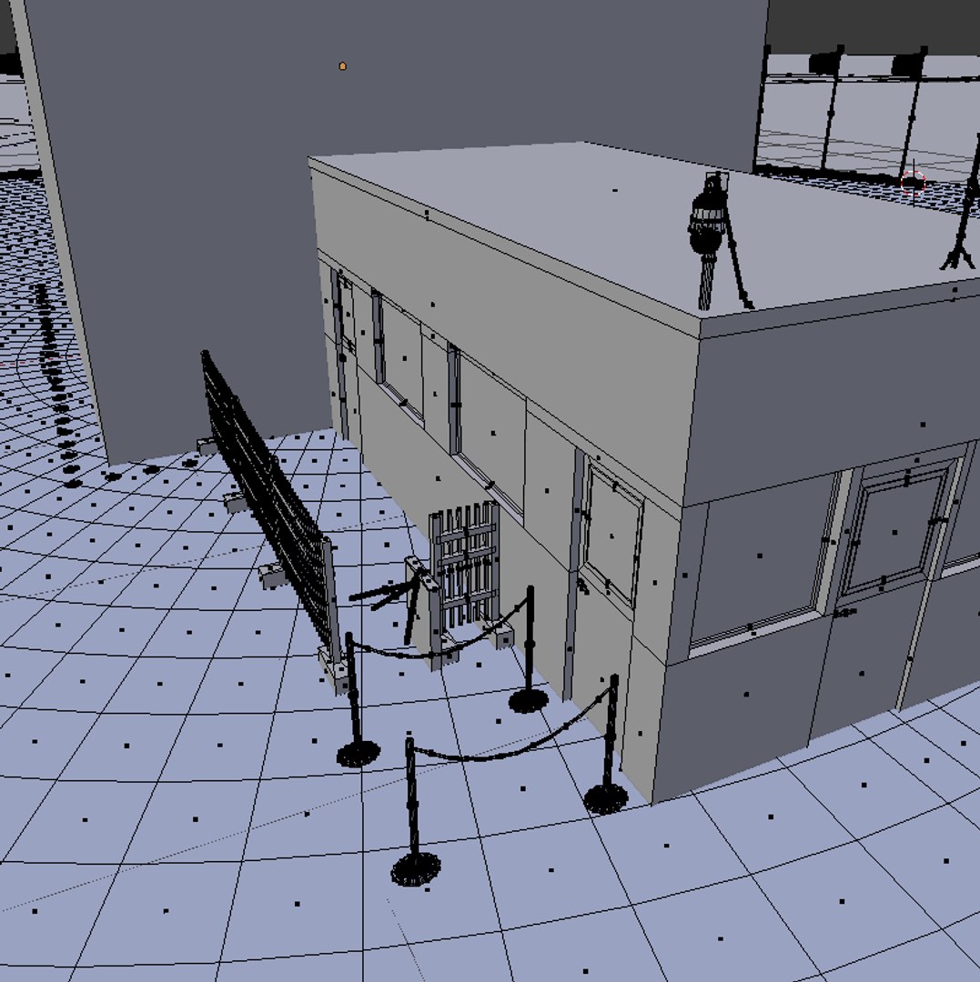 3D White House Monument Gate Model - TurboSquid 1409550
