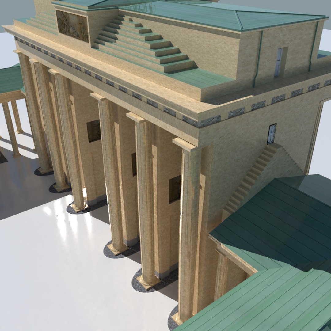 3D White House Monument Gate Model - TurboSquid 1409550