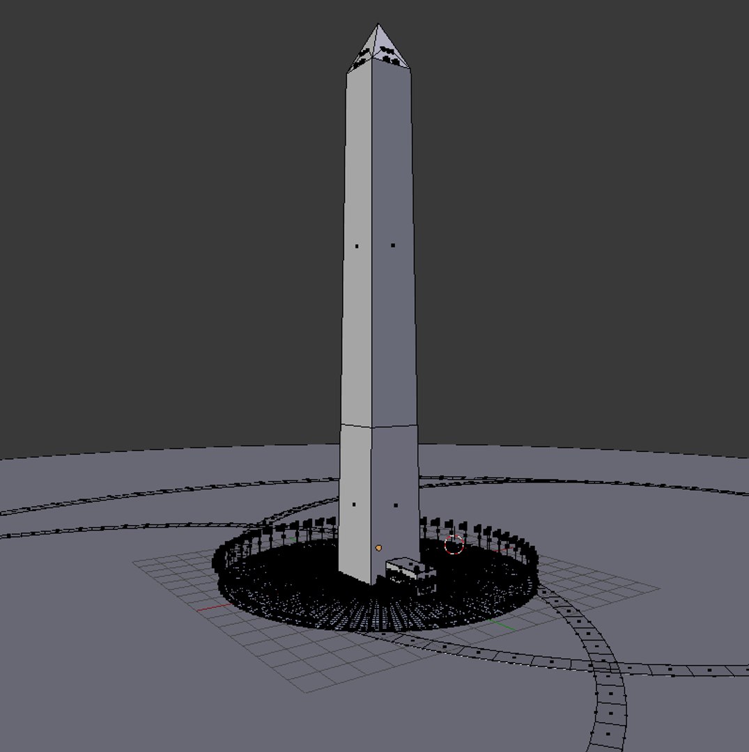 3D White House Monument Gate Model - TurboSquid 1409550