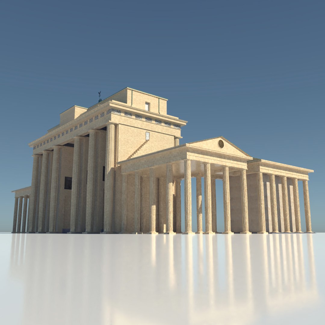 3D White House Monument Gate Model - TurboSquid 1409550
