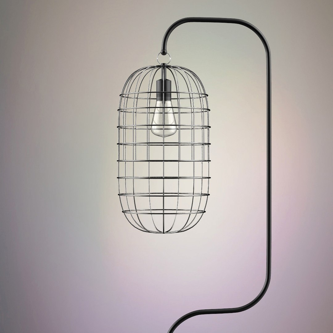 3D Cage Lamp - TurboSquid 1713472