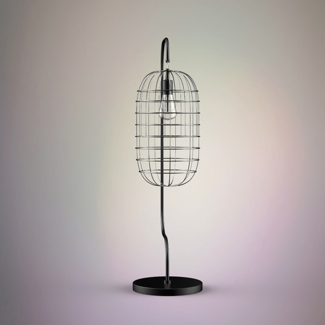 3D Cage Lamp - TurboSquid 1713472