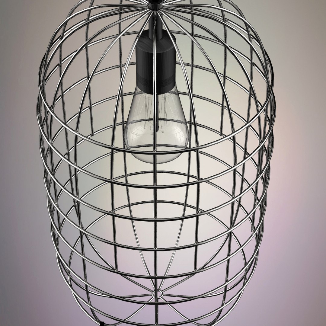 3D Cage Lamp - TurboSquid 1713472