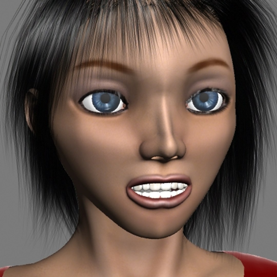 Human Girl Char 3d Model