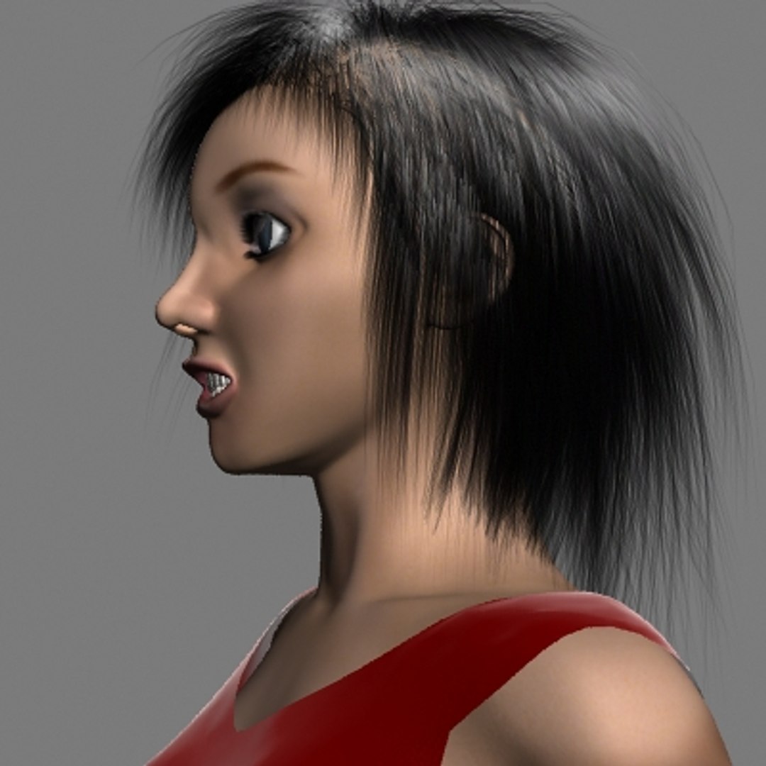 Human Girl Char 3d Model