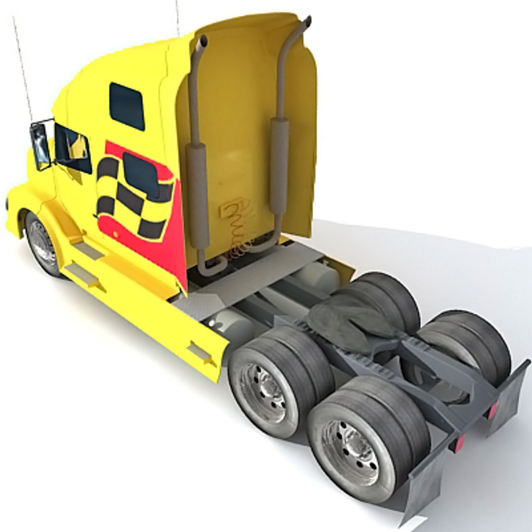 3d race car truck