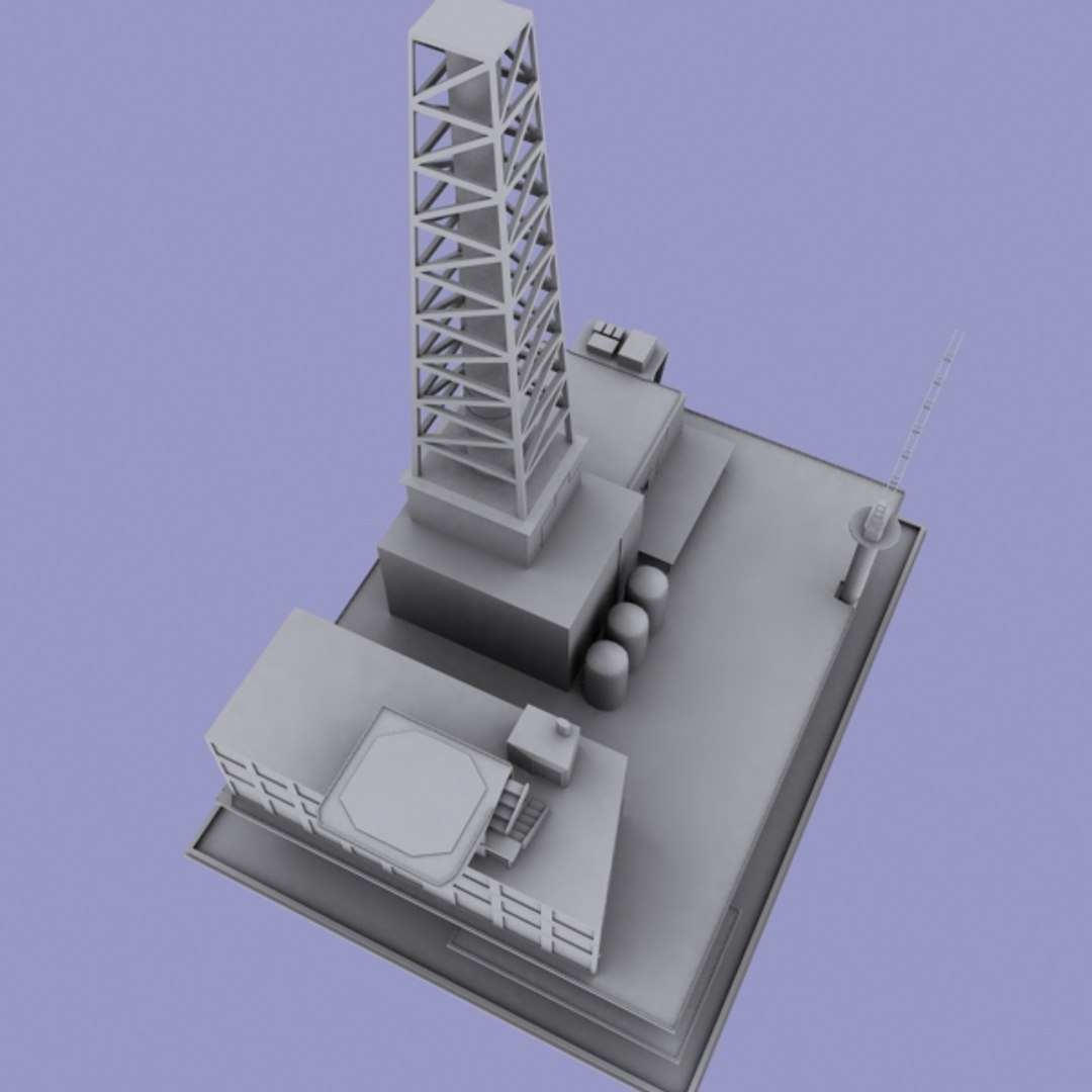 3d Model Oil Platform