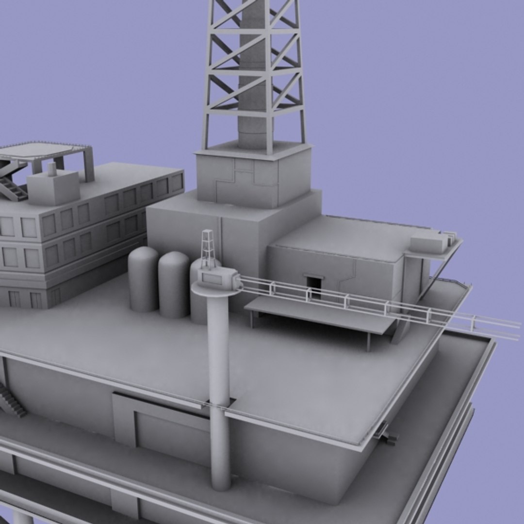 3d Model Oil Platform