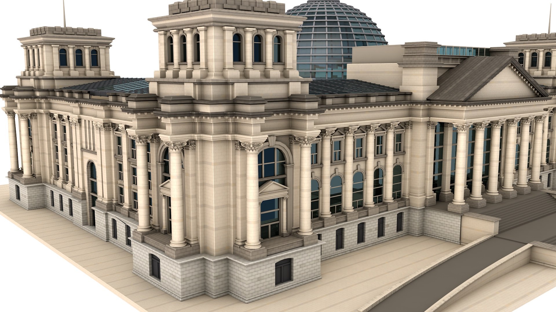 3D Reichstag Building - TurboSquid 1894979