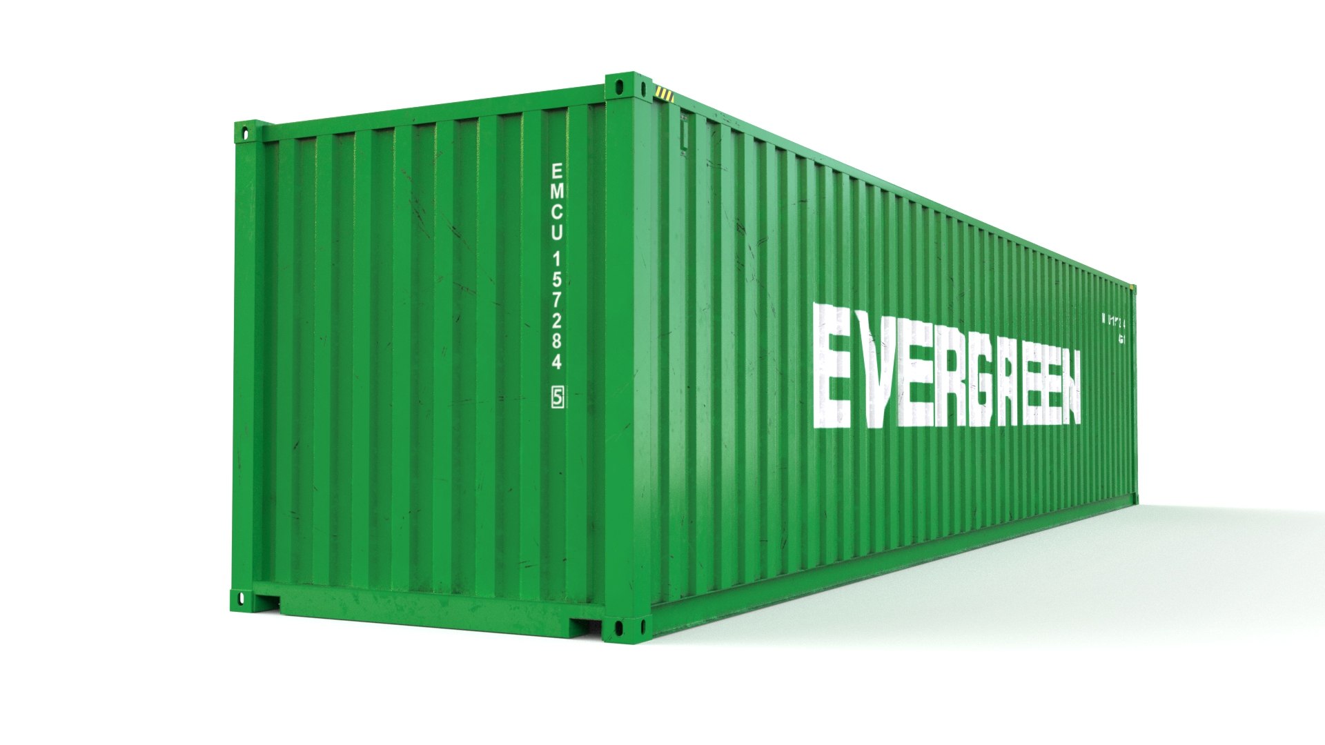 3D 40 Ft EVERGREEN Standard Shipping Container - TurboSquid 2004896