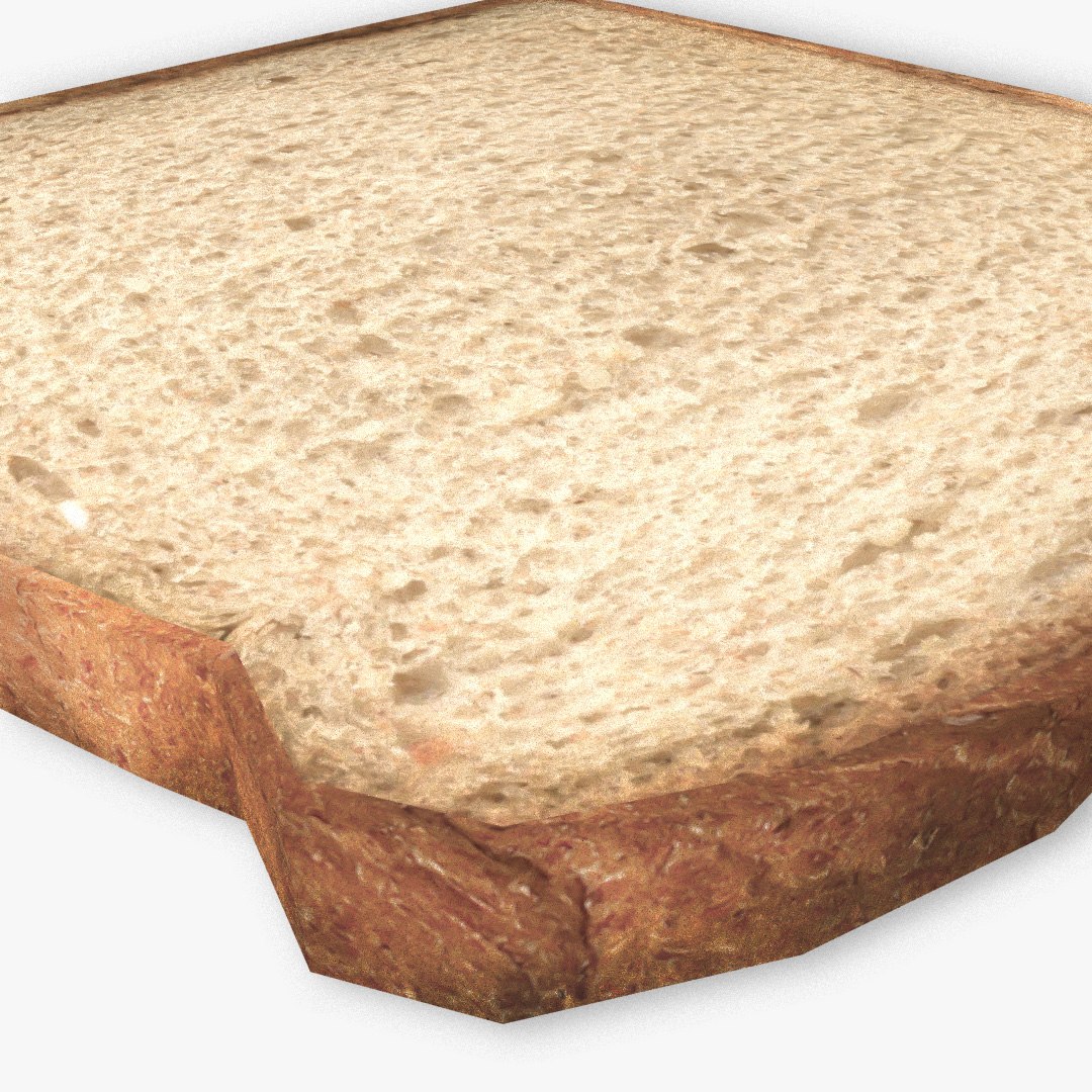3d Bread Ready Close-up Model
