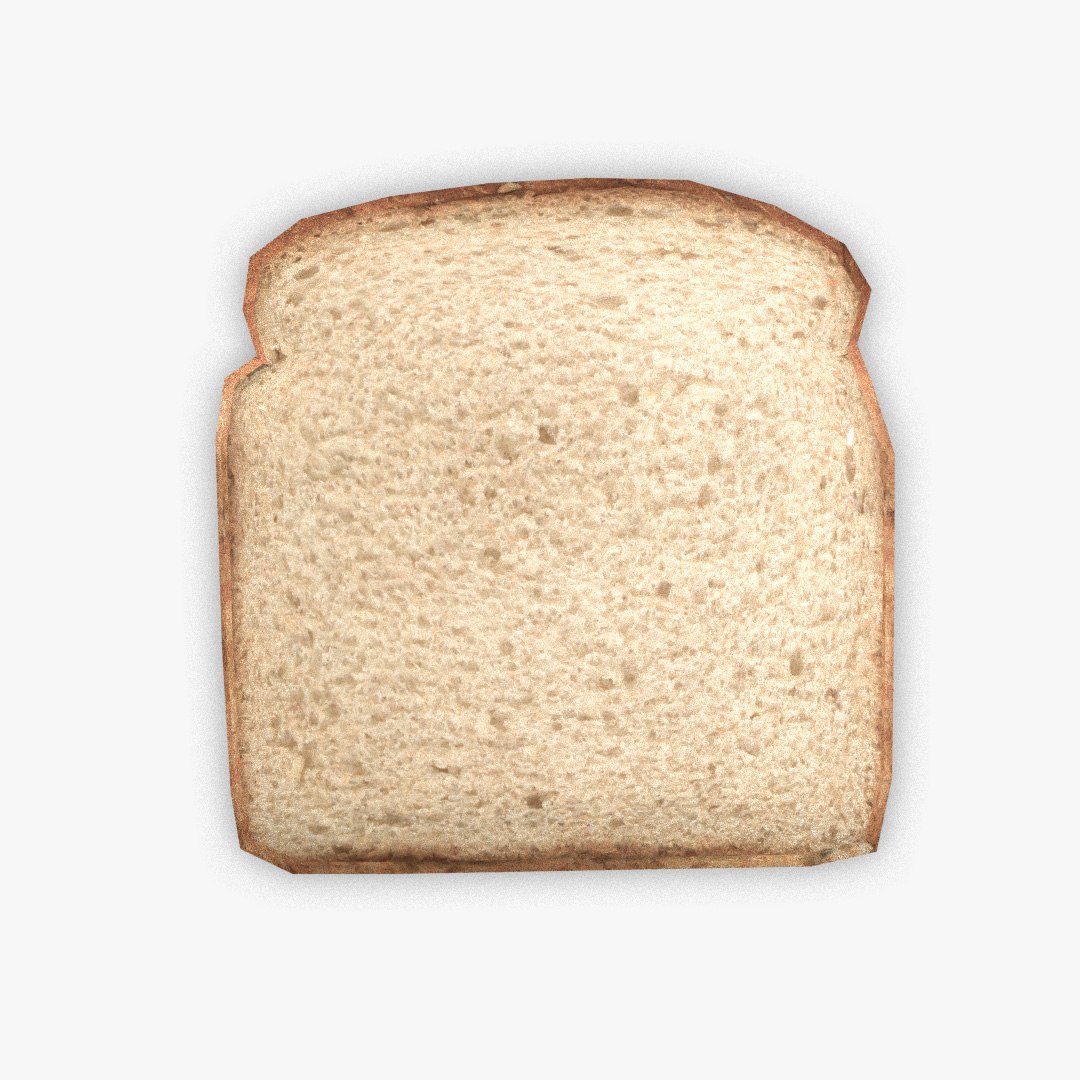 3d Bread Ready Close-up Model