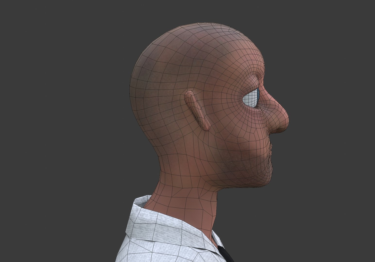 3D Cartoon Man With Tie Model - TurboSquid 1895961