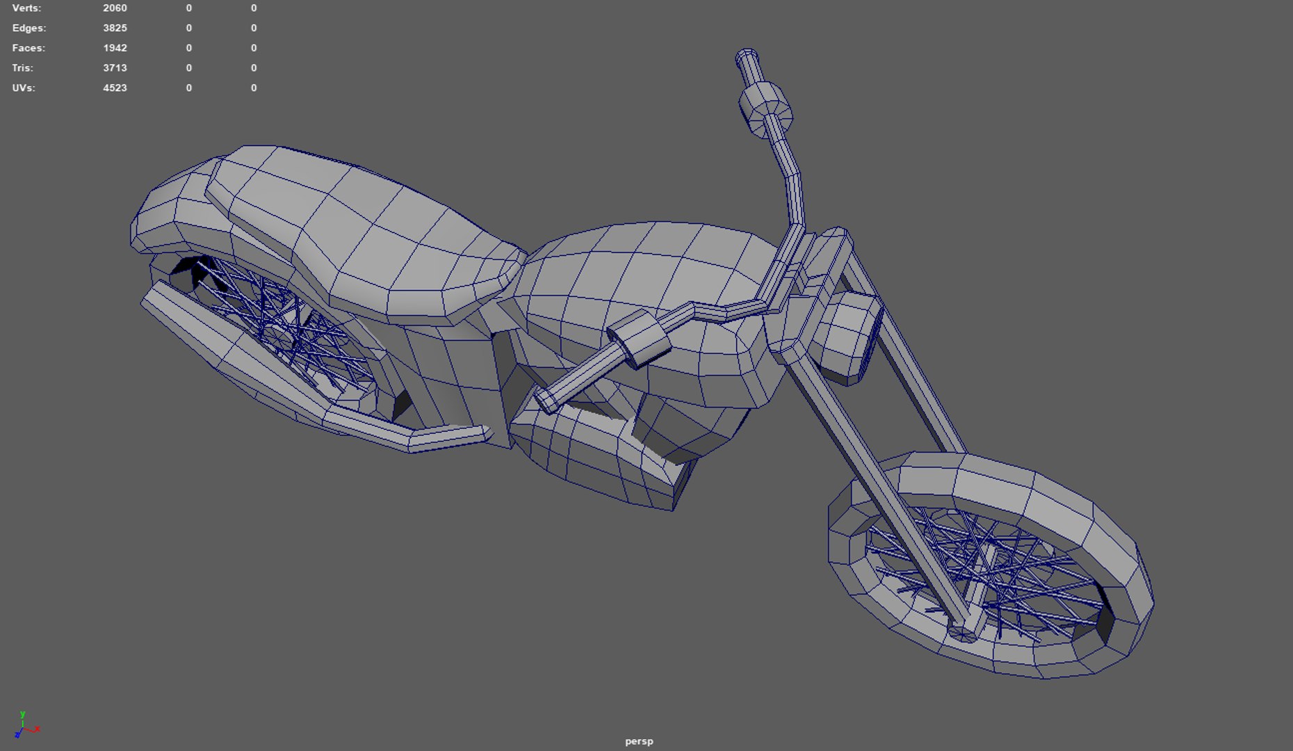 3D model Low Poly Motorbike 03 - TurboSquid 2167170