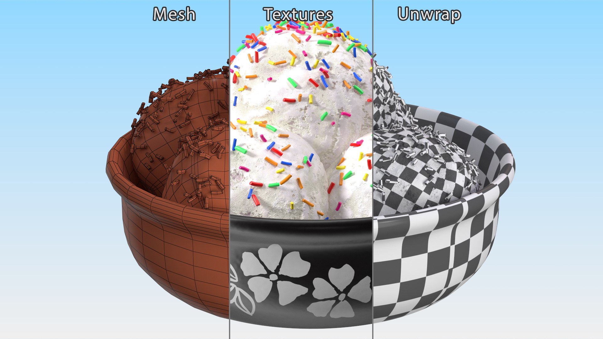 3D model White Ice Cream on Ceramic Pot - TurboSquid 2177873