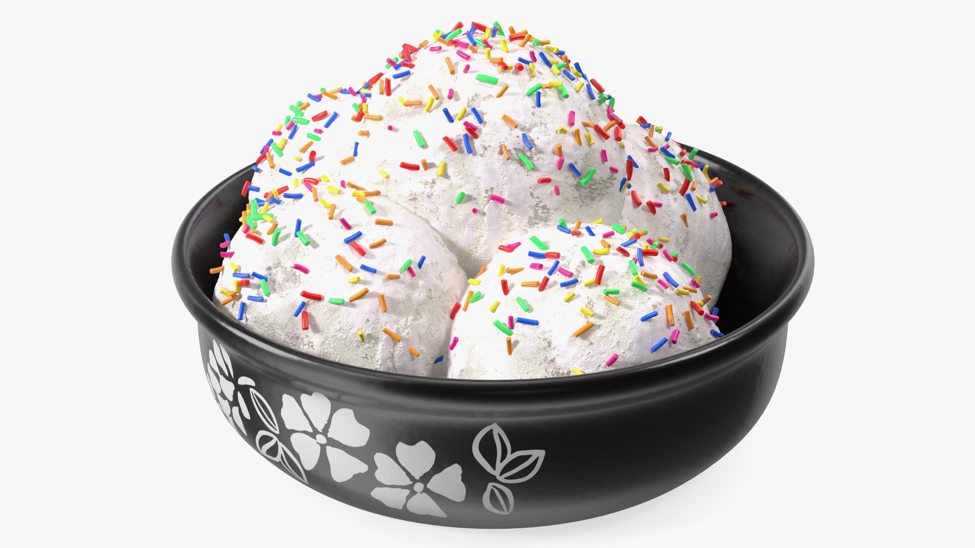 3D model White Ice Cream on Ceramic Pot - TurboSquid 2177873