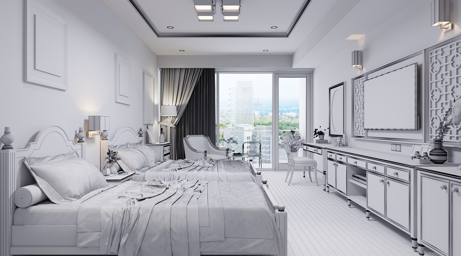 Interior Hotel 3D Model - TurboSquid 1250652