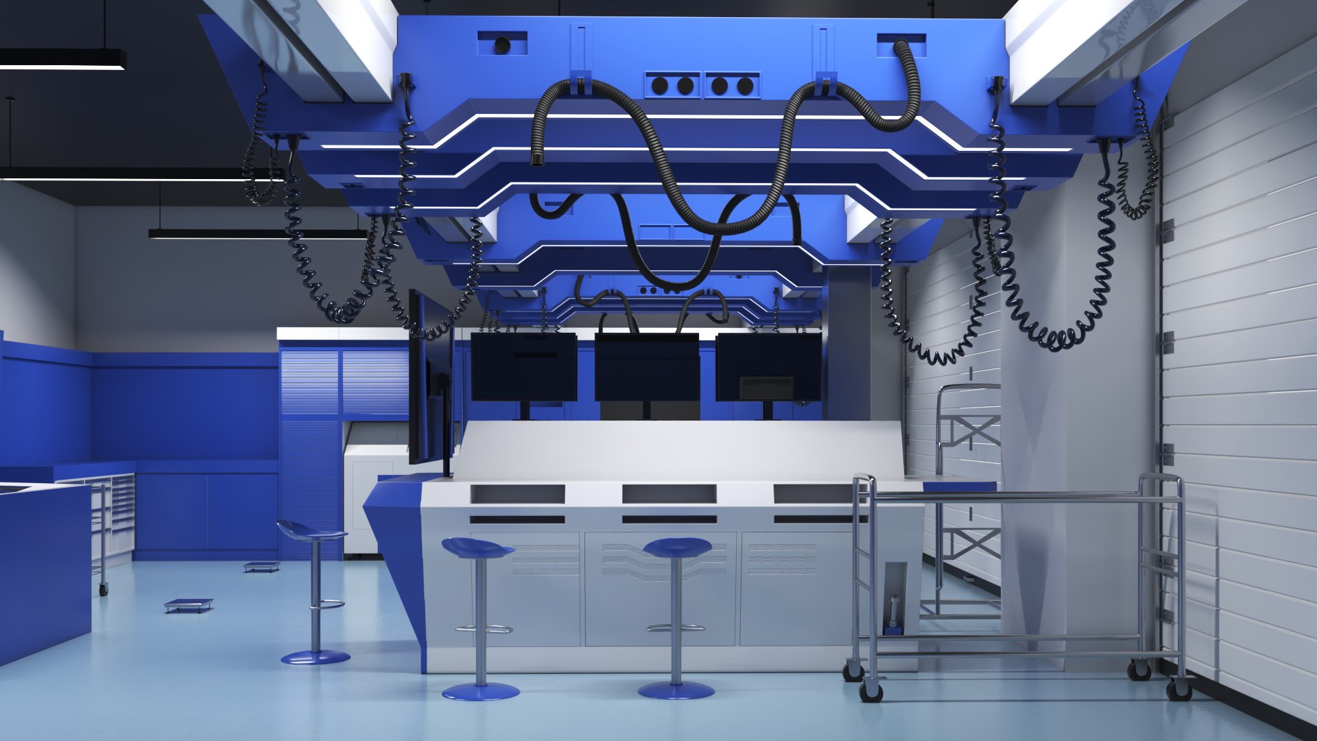 Motorsport Garage Rigged 3D Model - TurboSquid 2314267