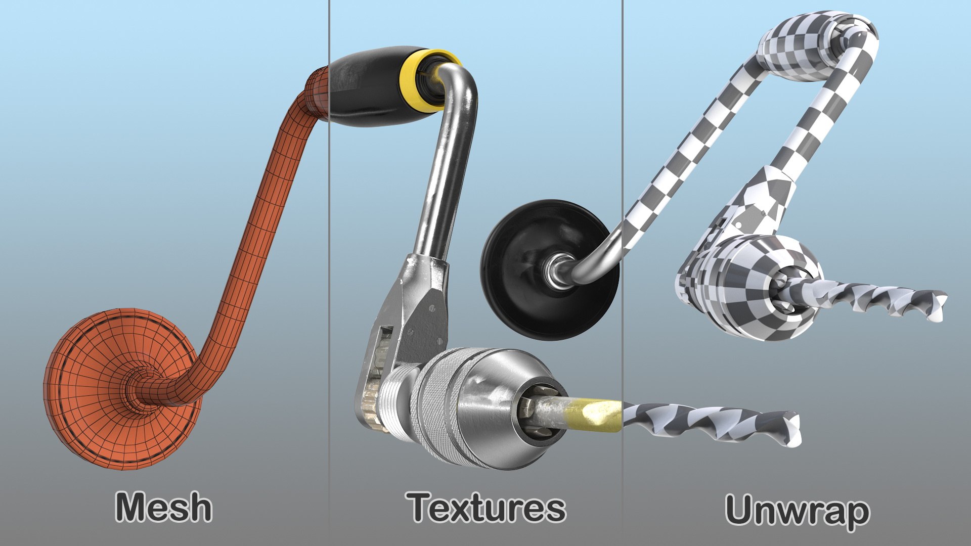 3D stanley ratchet bit brace - TurboSquid 1487020