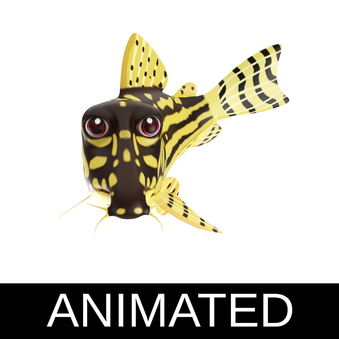 Sterba S Corydoras Fish Toon 3D Model - TurboSquid 1586162