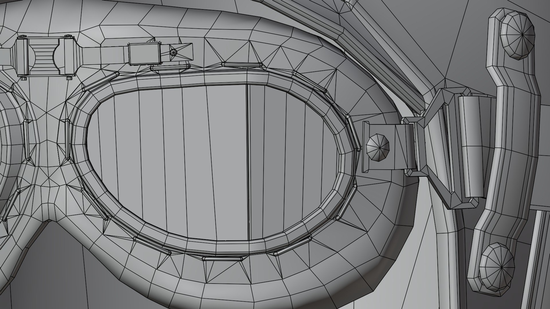 Aviator Goggles Hat Scarf Set - Red - Game Asset Model - TurboSquid 1993056