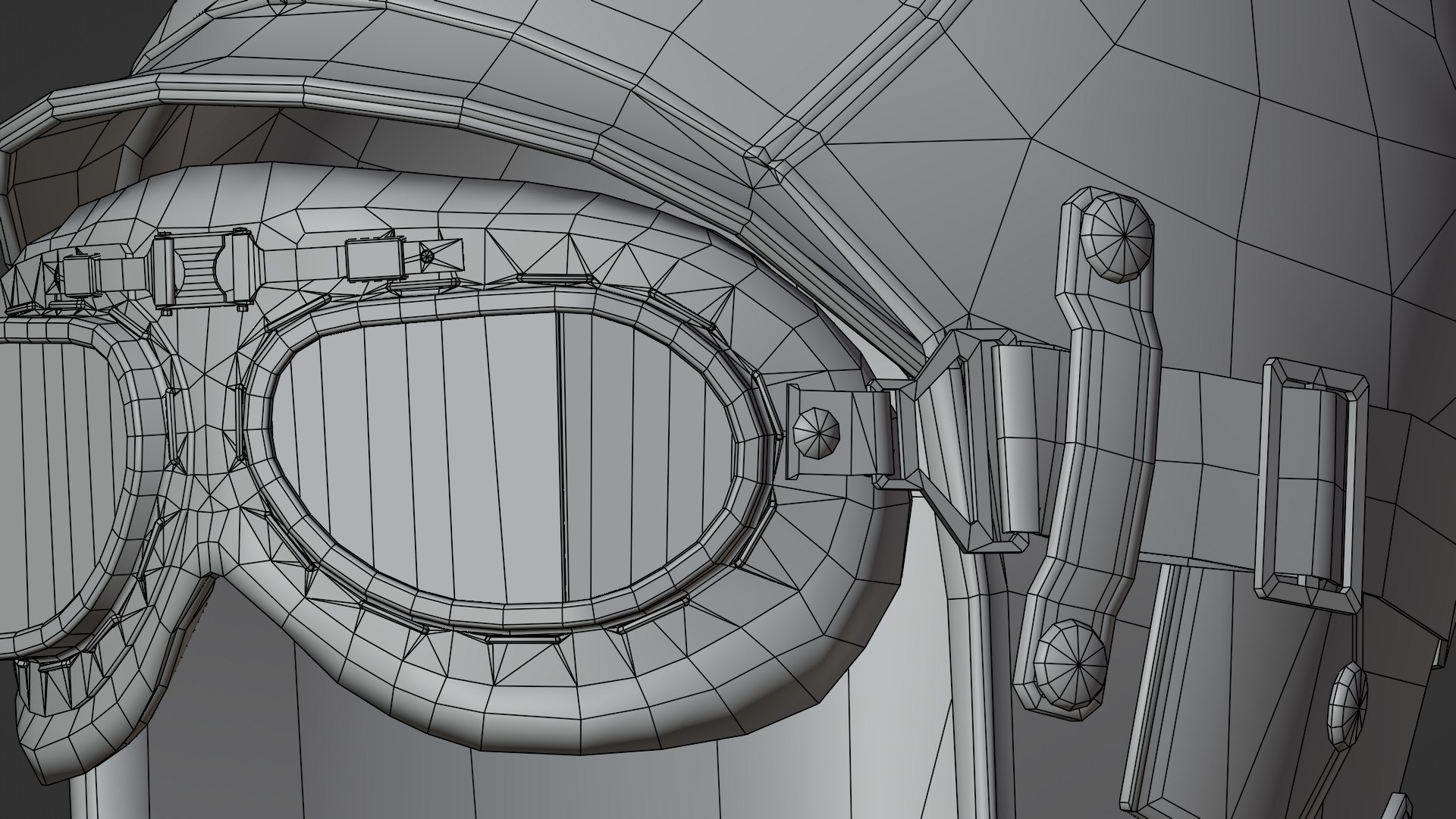 Aviator Goggles Hat Scarf Set - Red - Game Asset Model - TurboSquid 1993056