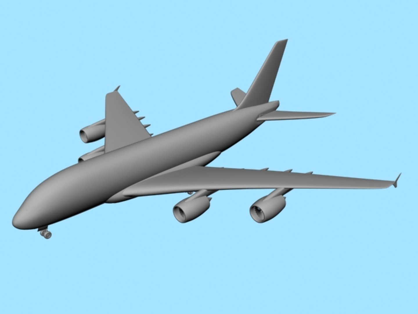 Airbus A380 3d Obj