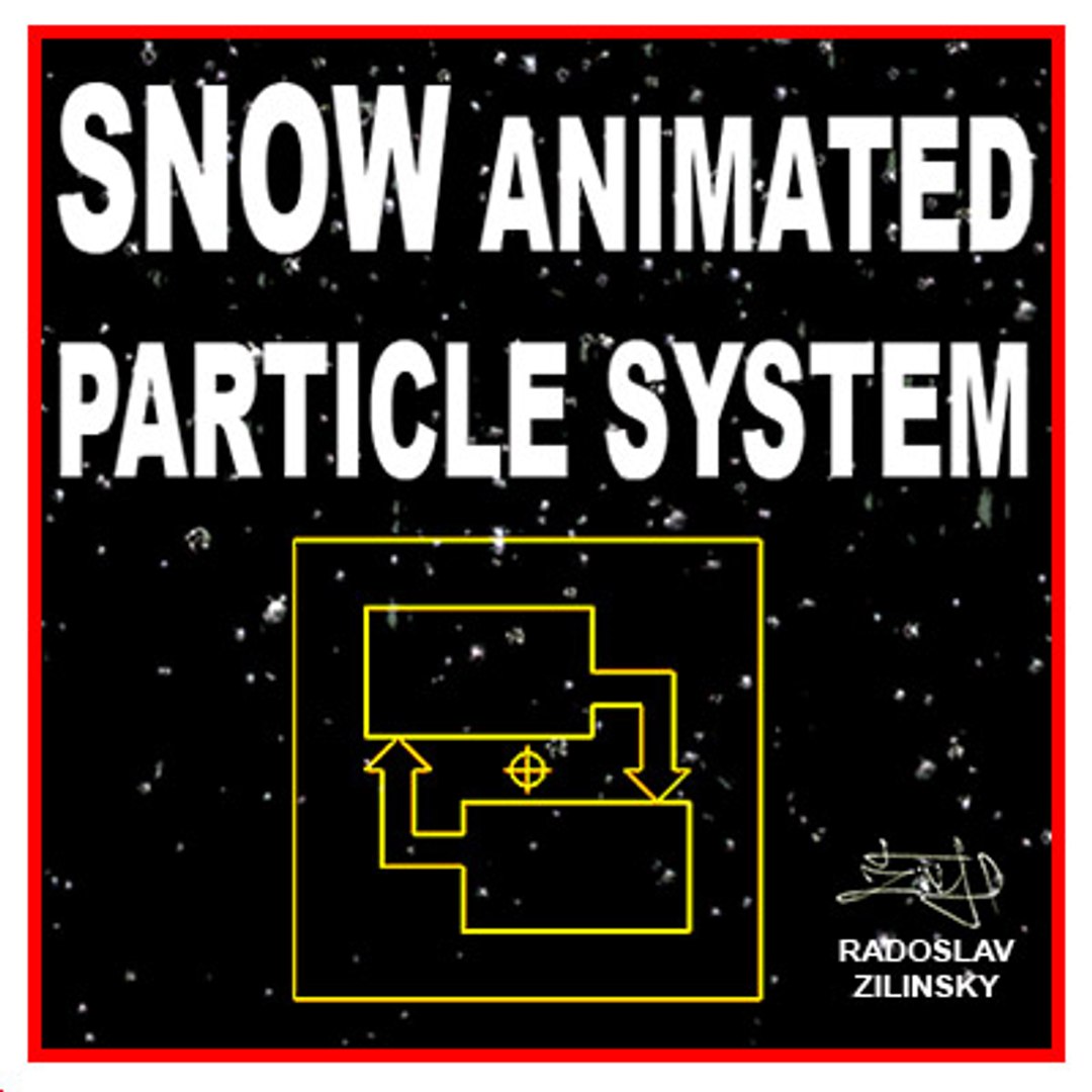 Snow Particle 3d Model