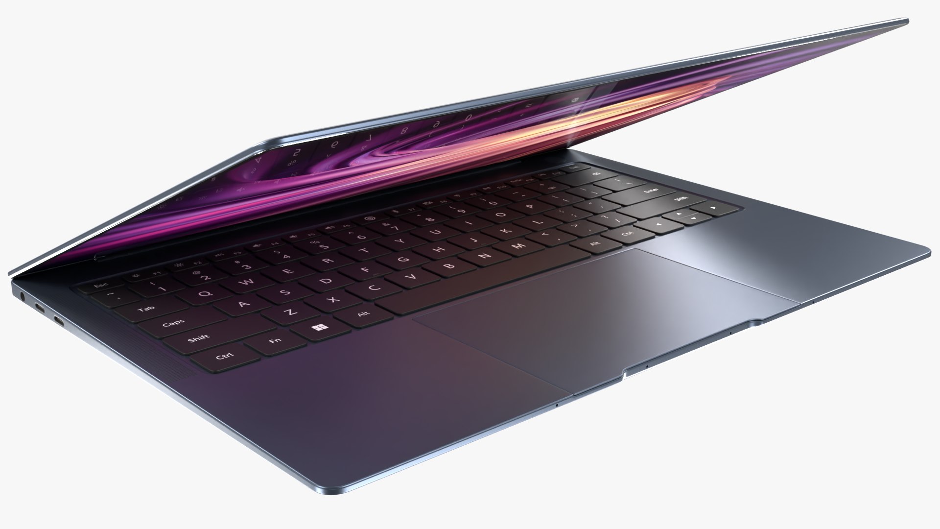 Huawei MateBook X Pro Ink Blue 2022 3D Model - TurboSquid 2012135