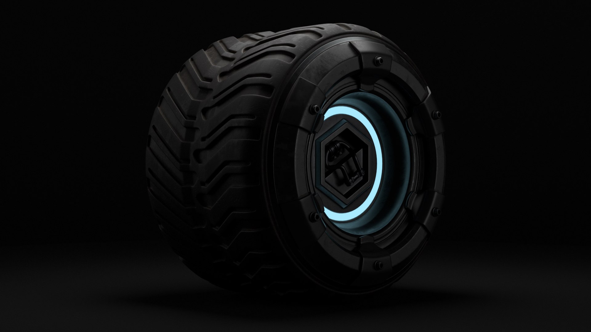 Sci-Fi Wheel 3D model - TurboSquid 1779499