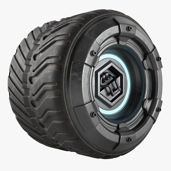 Sci-Fi Wheel 3D model - TurboSquid 1779499