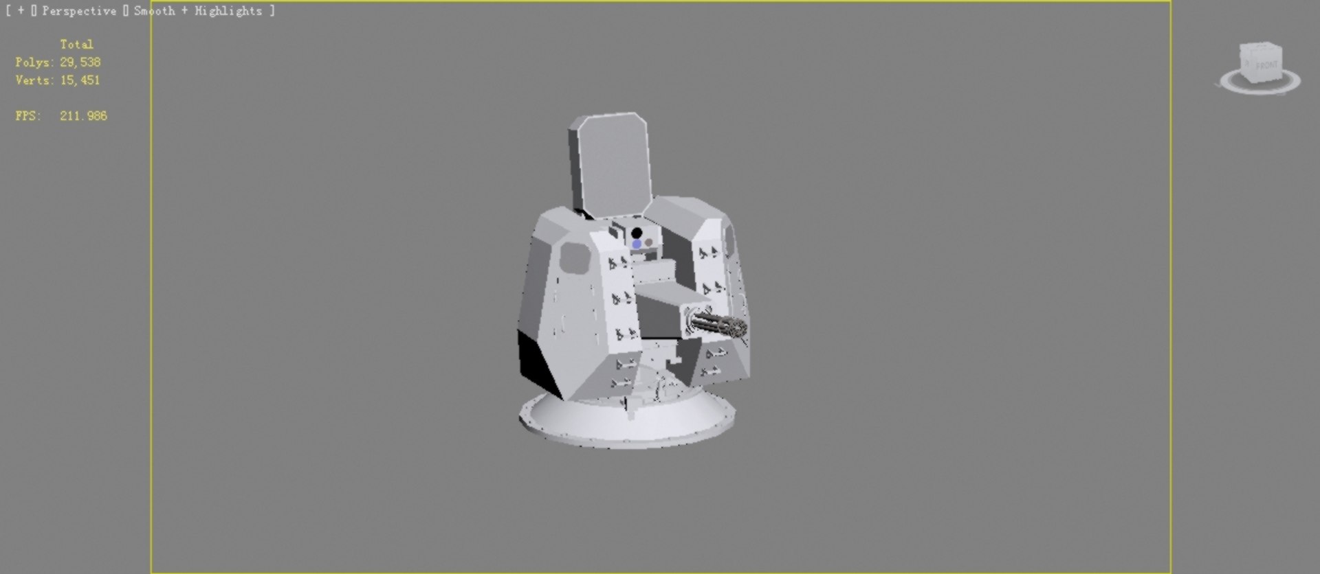 3D Model Korean LIG NEX1 CIWS-II Ship Gun - TurboSquid 2096606