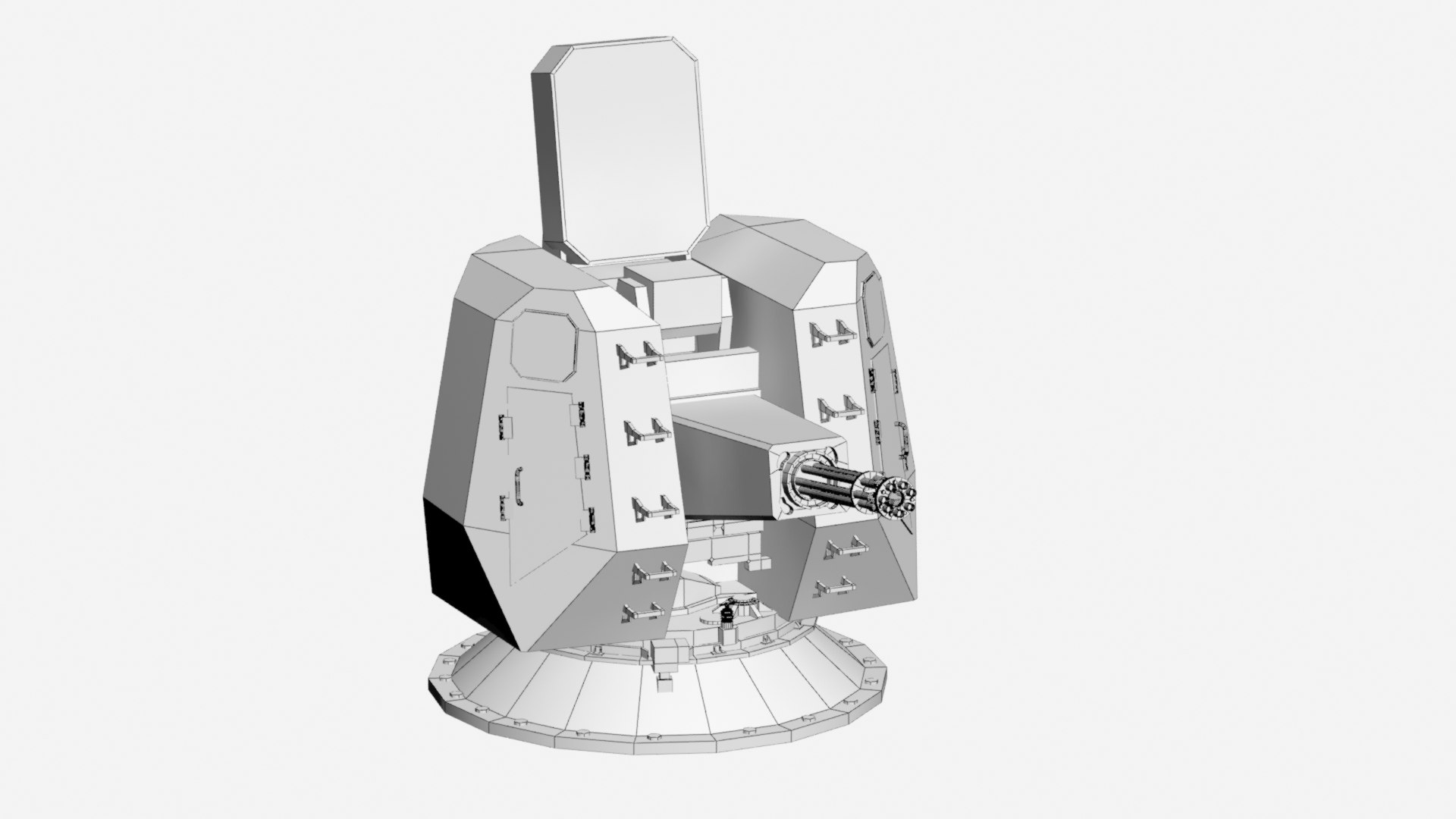 3D Model Korean LIG NEX1 CIWS-II Ship Gun - TurboSquid 2096606