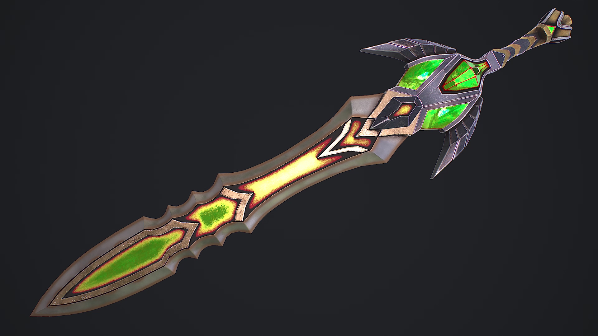 Fantasy Sword 23 3D Model 3D - TurboSquid 2131694