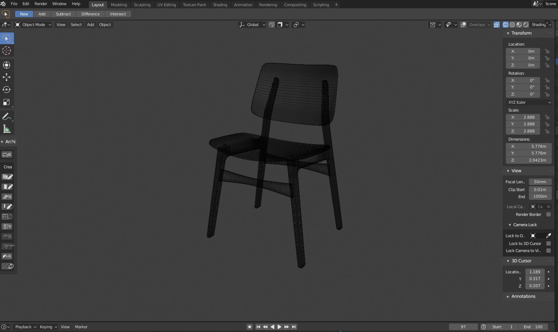 Soborg Chair 3D Model - TurboSquid 1729603
