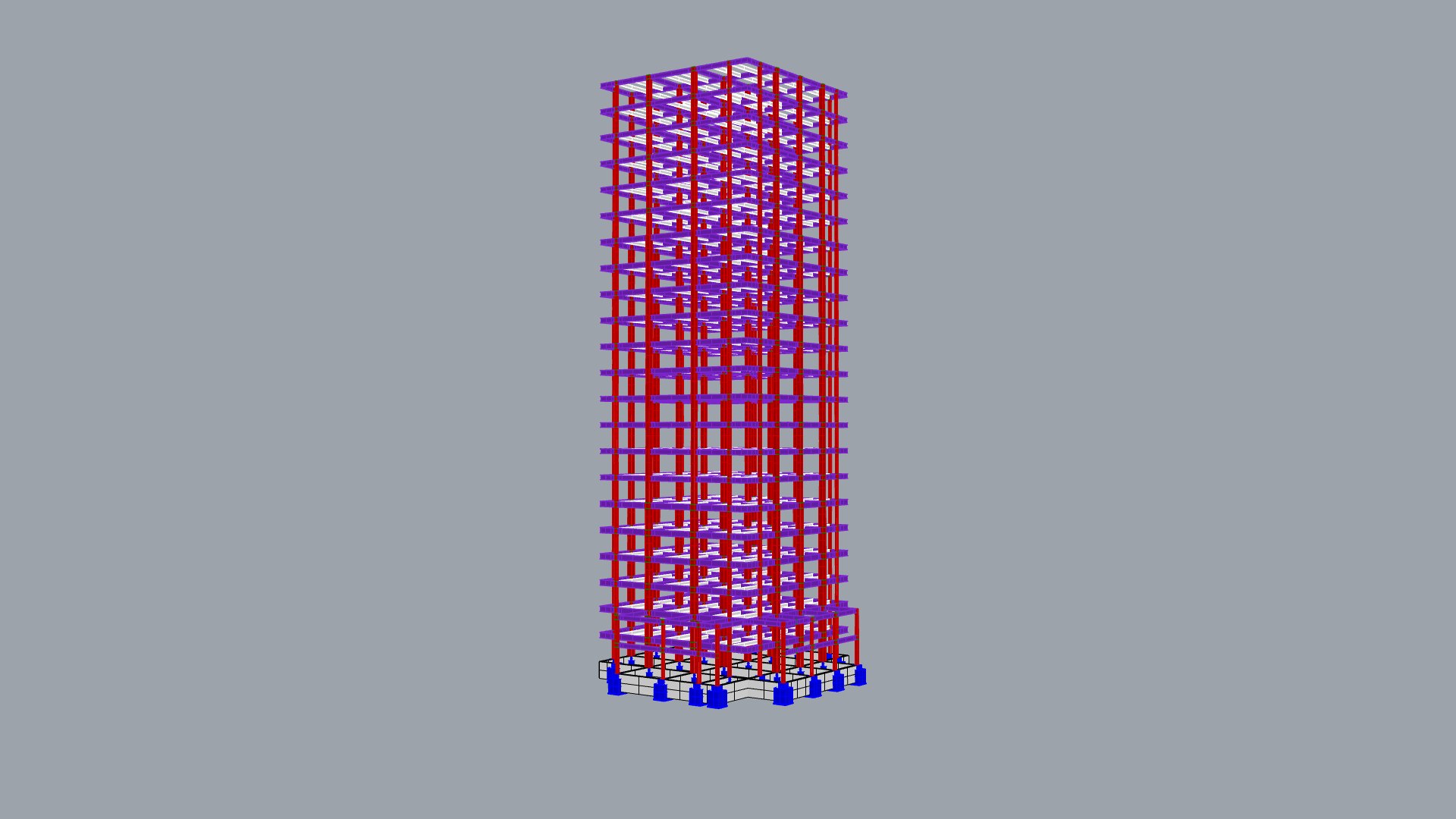 Steel-frame High-rise Building 3D - TurboSquid 2054988