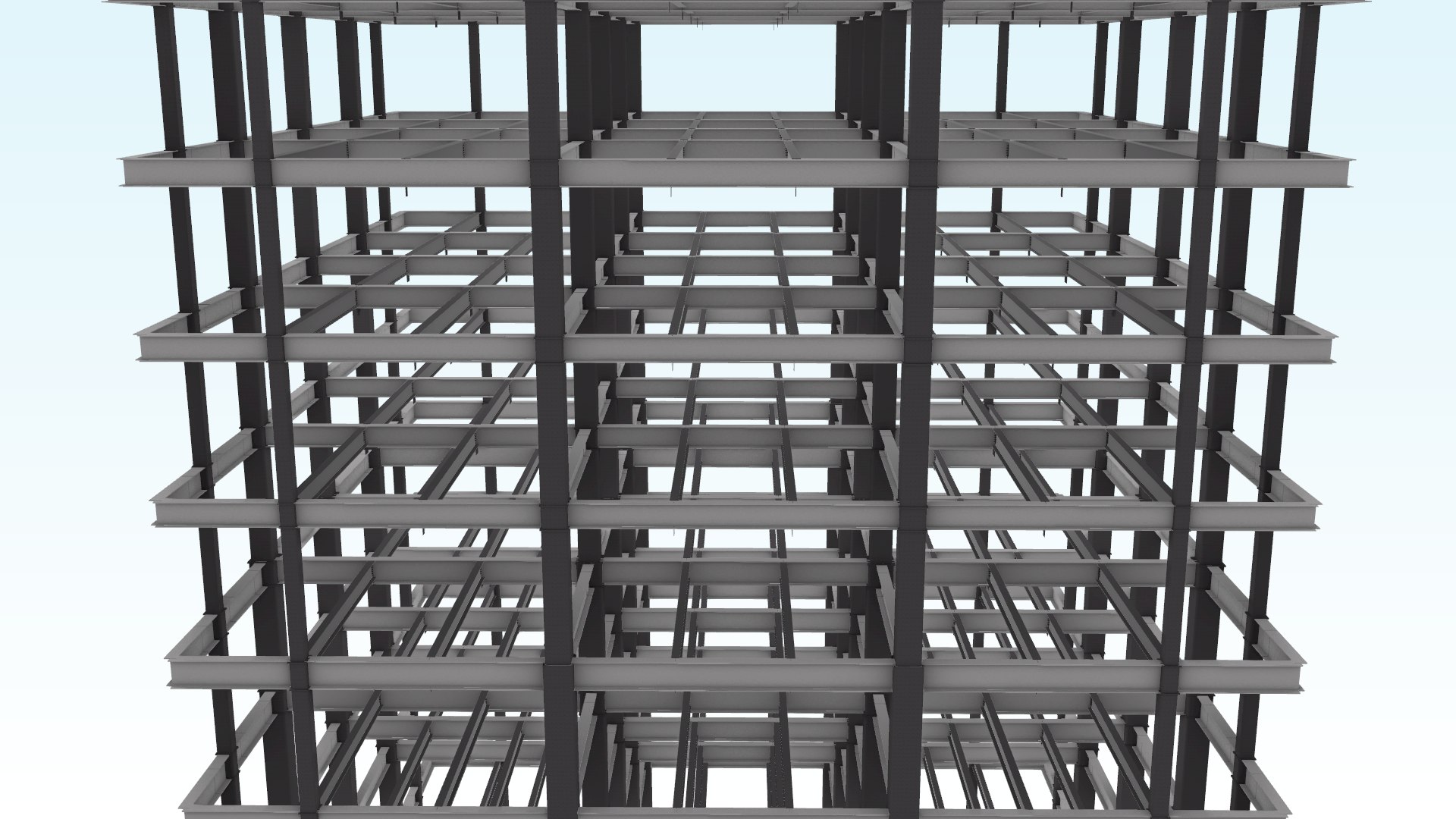 Steel-frame High-rise Building 3D - TurboSquid 2054988