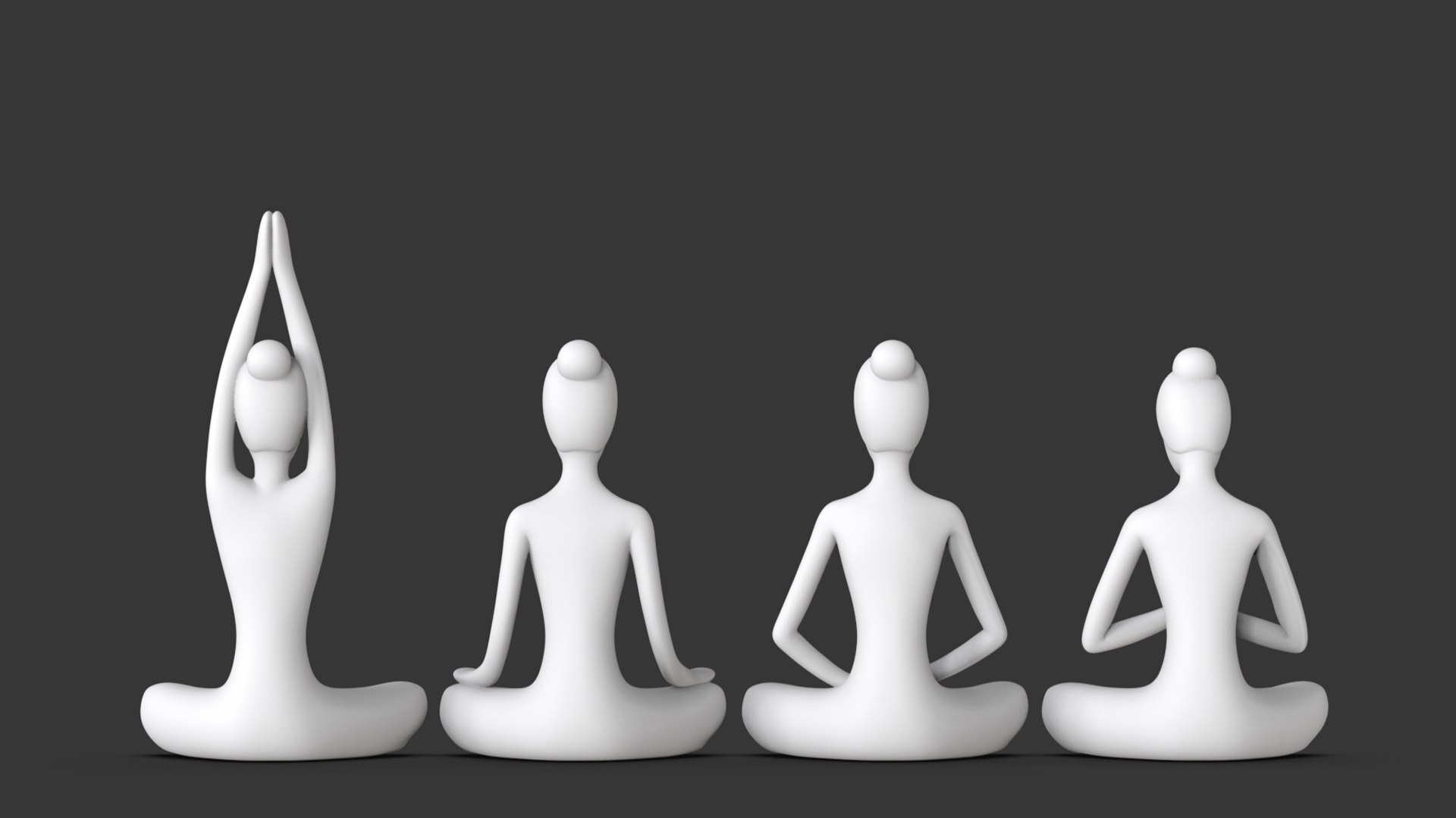 3D woman yoga - TurboSquid 2063365