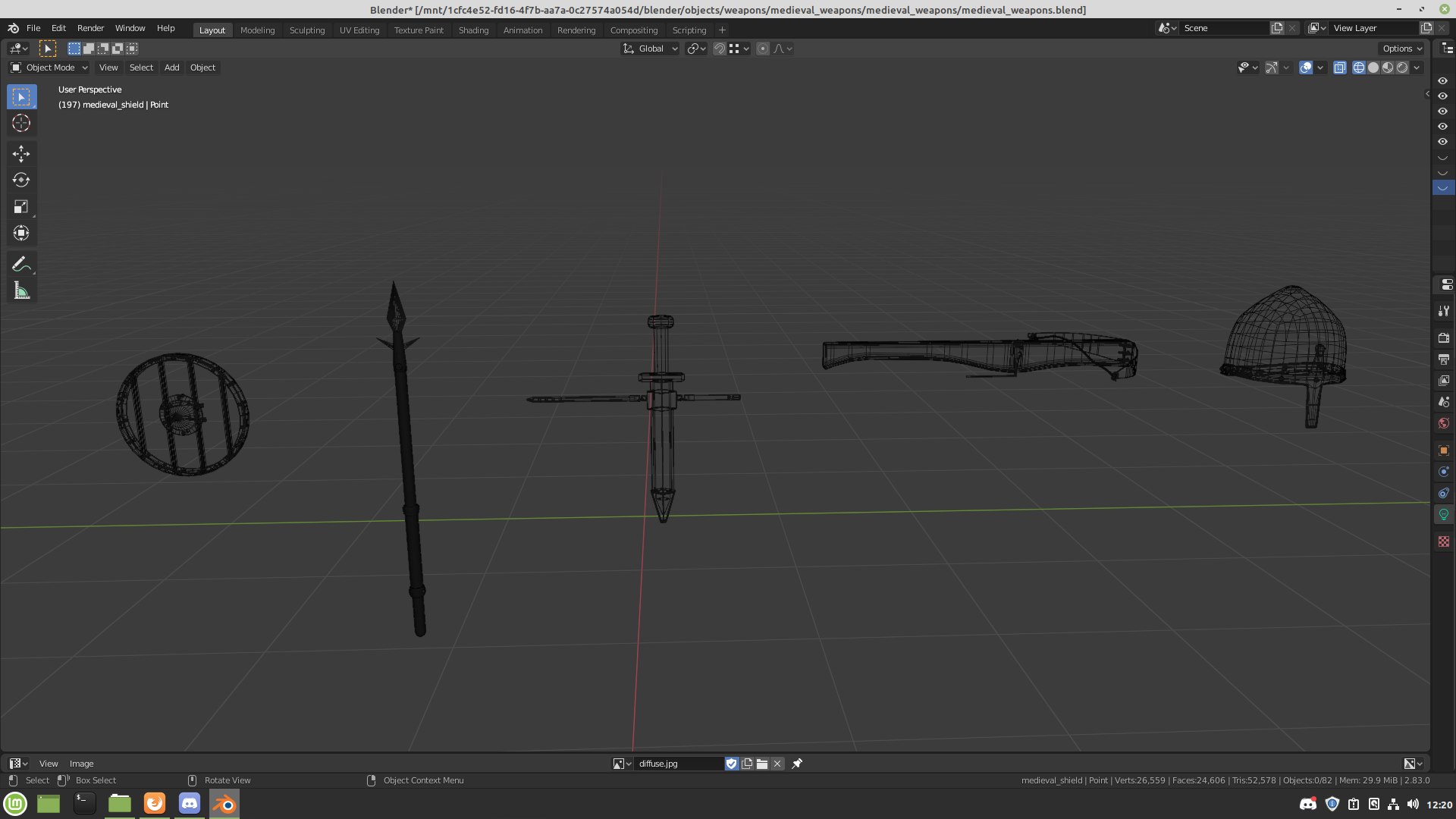 3D Set Medieval Weapons Armor - TurboSquid 1713605