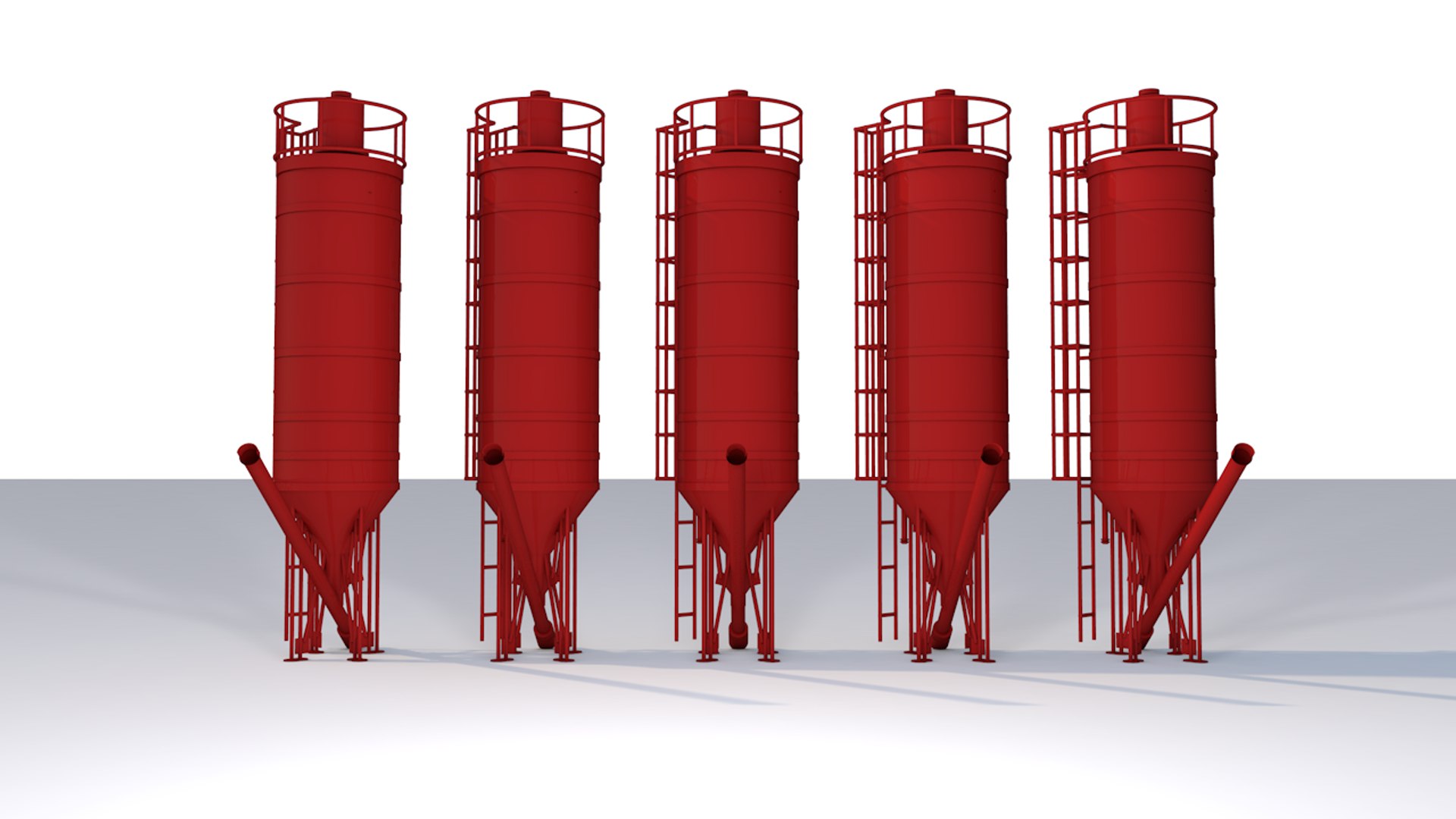 Free C4d Mode Silos Tanks Storage