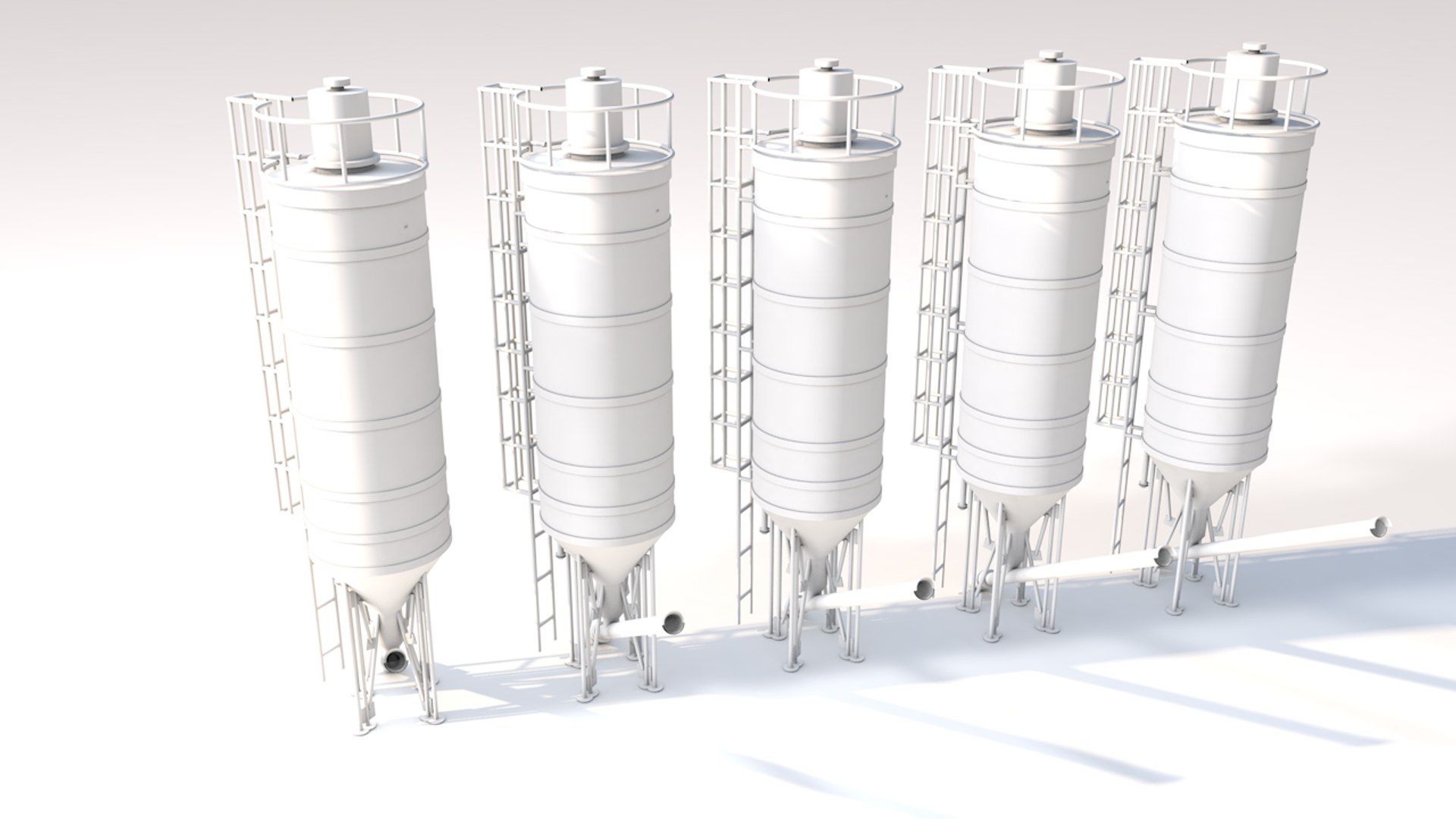 Free C4d Mode Silos Tanks Storage