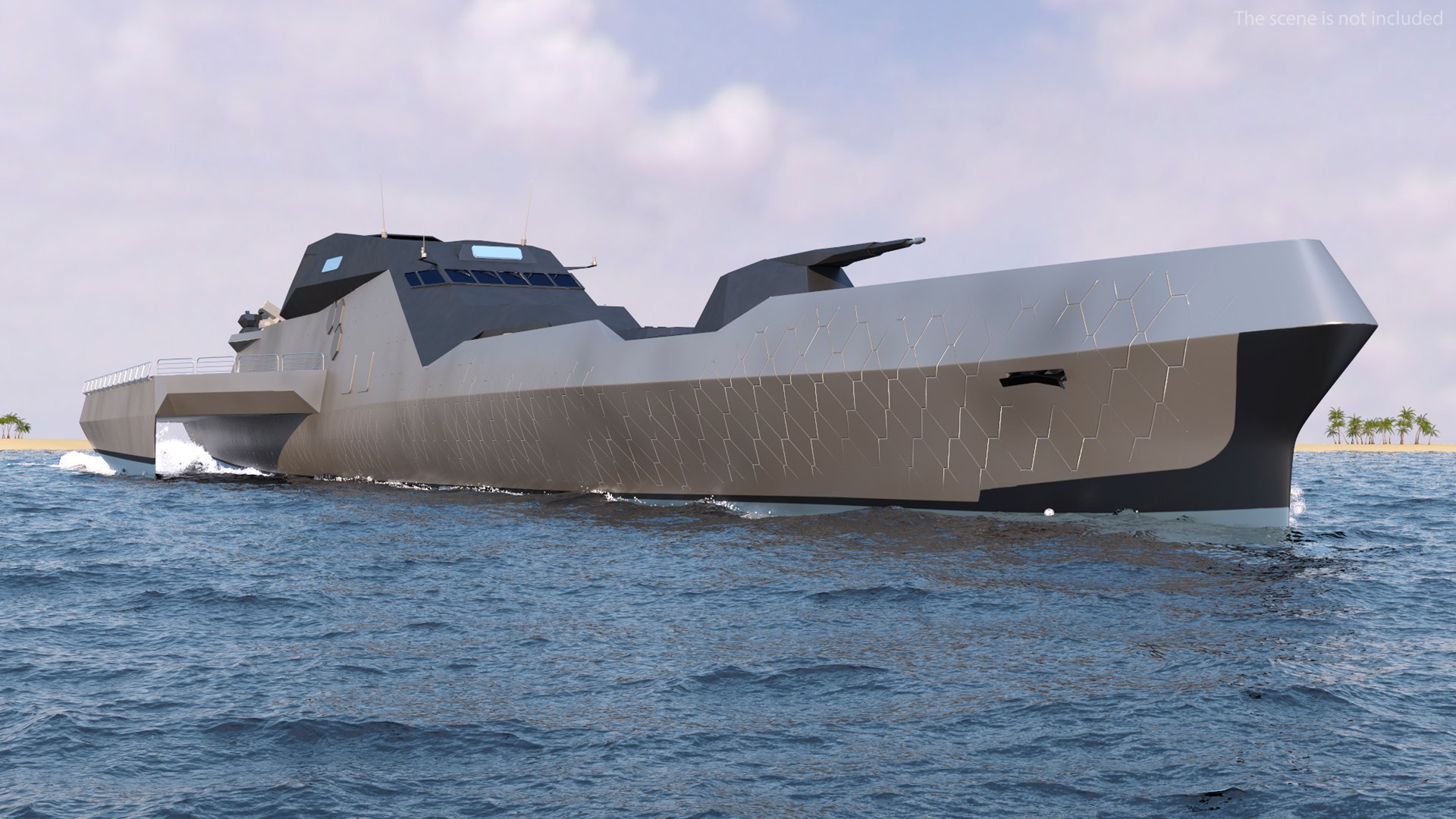 3D Frigate Blue Shark - TurboSquid 2051016