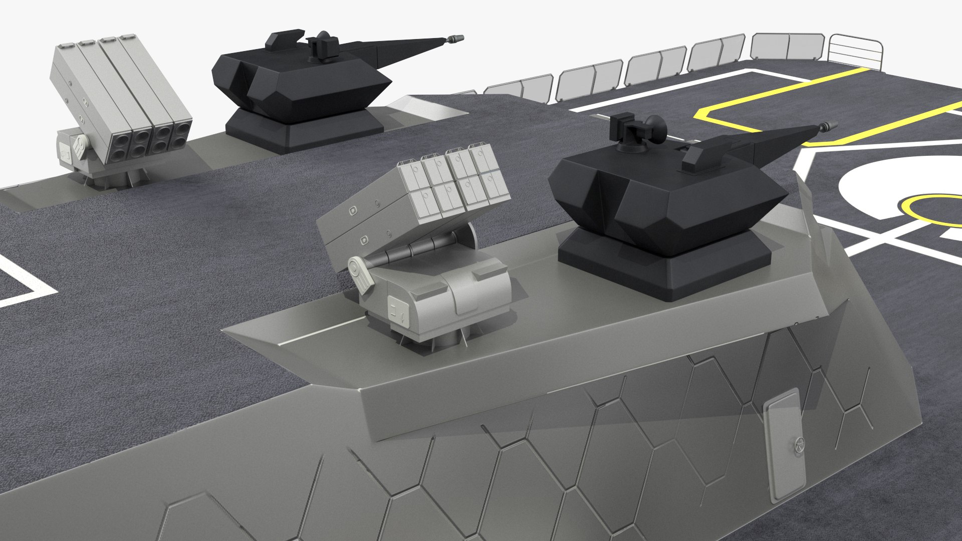 3D Frigate Blue Shark - TurboSquid 2051016