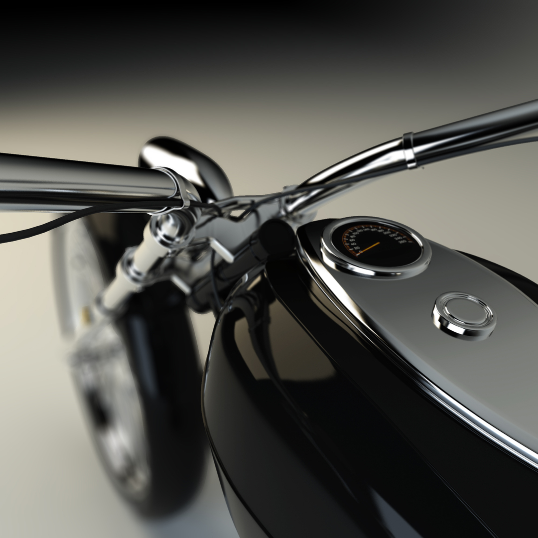 custom choppers 3d model